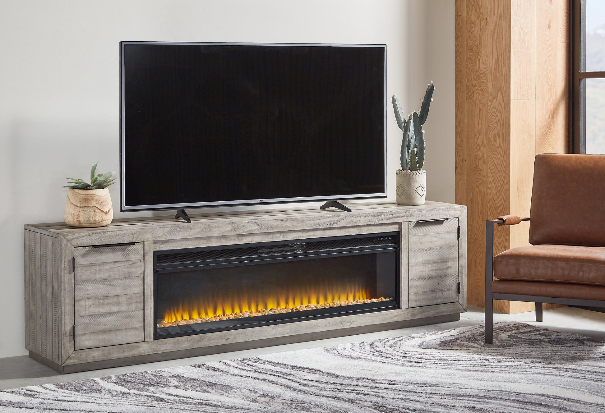 Montgomery 82 White Fireplace